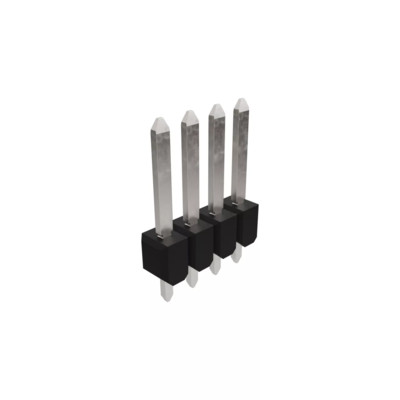 MX150 Single Row Header, Vertical, 4 Circuits, 1.25µm Nickel (Ni) Overall, 1.50µm Minimum Select Matte Tin (Sn) Plating Overall, 11.20mm Mating Pin Length, 3.05mm PC Tail Length for sale