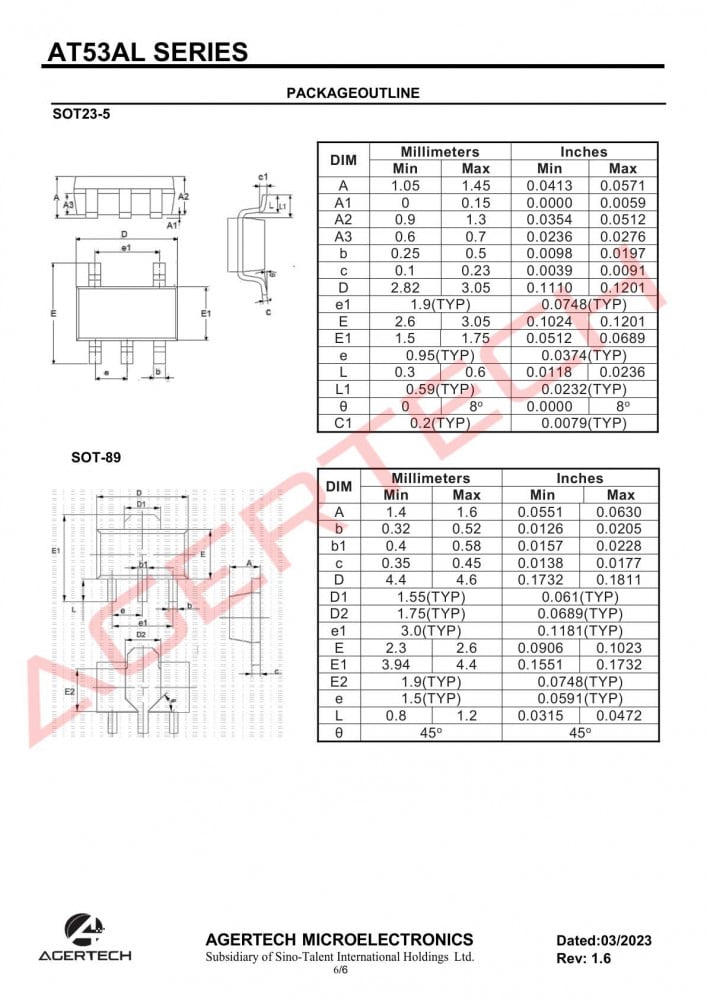 AT53AL Series datasheet page 6