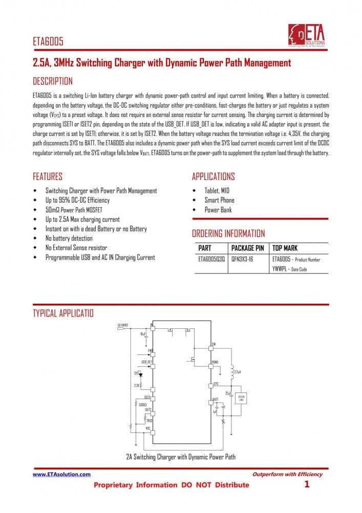 ETA6005Q3Q datasheet page 1