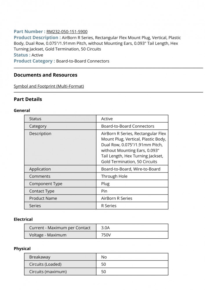 RM232-050-151-5900 technical document page 1