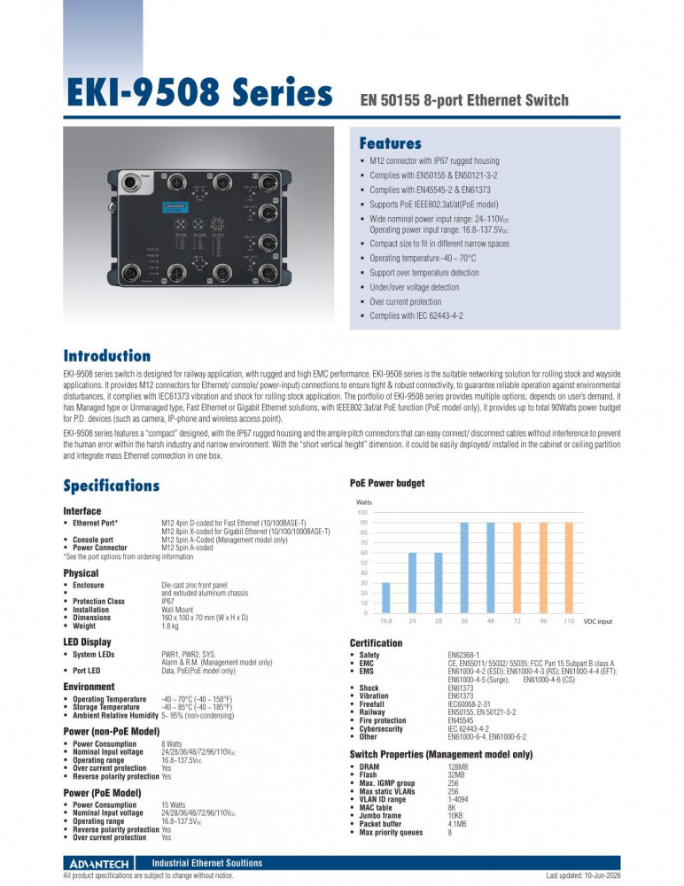 EKI-9508 series technical document page 1