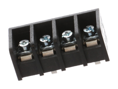 12.70mm Pitch Beau PCB Tri-Barrier Terminal Strip, without Mounting Ends, 600V, 3 Circuits