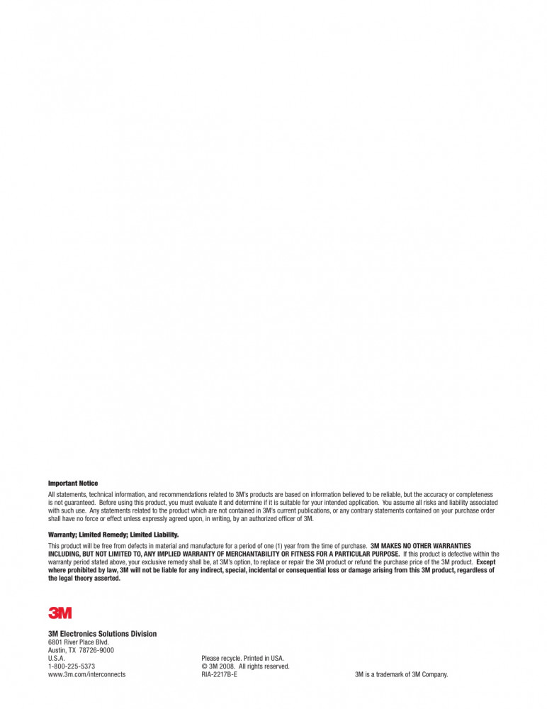 3M Power Clamp Wiremount Plug technical drawing