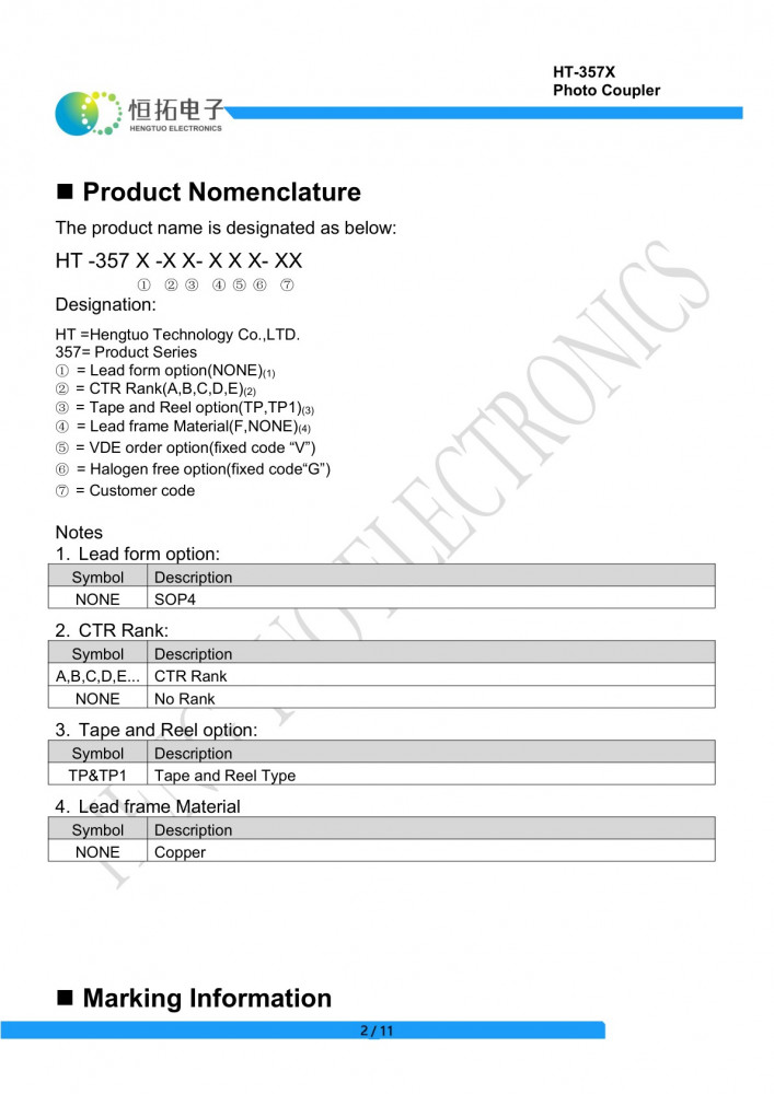 HT-357-DTP1 datasheet page 3