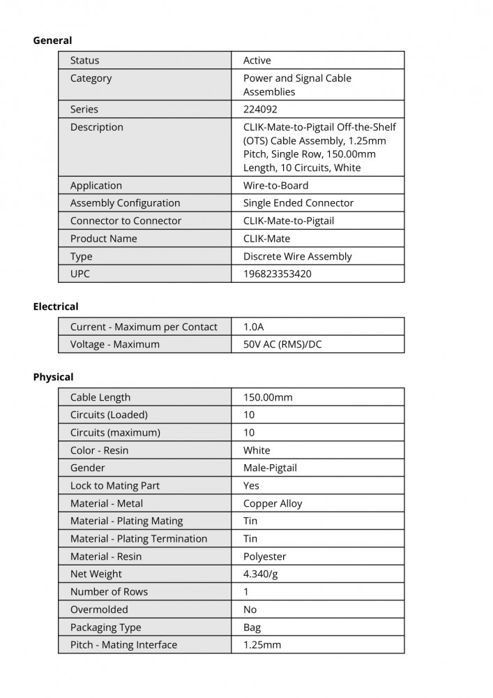 MOLEX 2240921102 product document image, page 2
