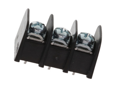 9.53mm Pitch Beau PCB Terminal Strip, without Mounting Ends, 3 Circuits,  with Screw Clamp Washer for sale