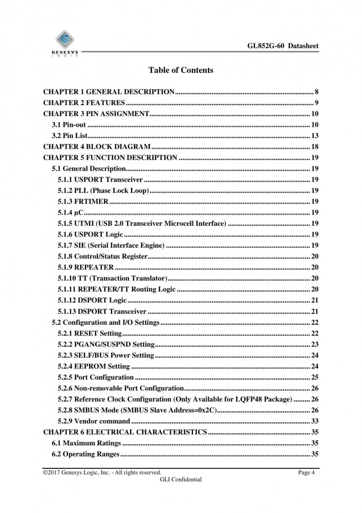 GL852G-OHY60 datasheet page 4