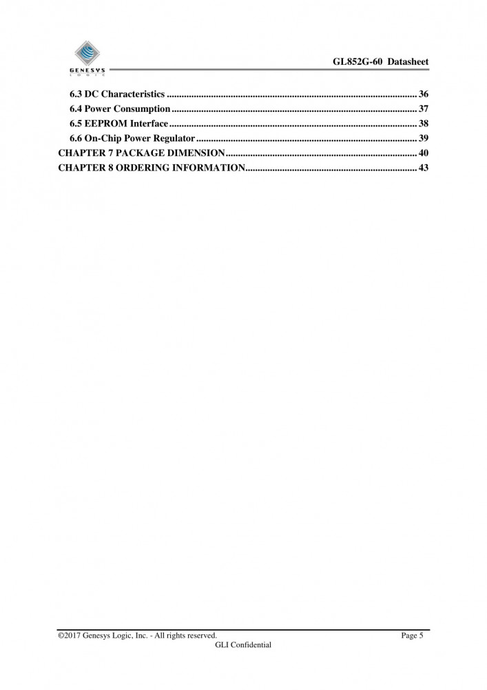 GL852G-OHY60 datasheet page 5