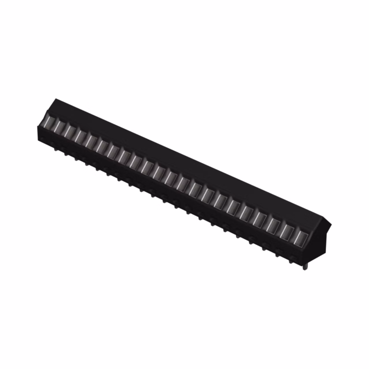 5.00mm Pitch Eurostyle 45° Wire Entry Fixed Mount PCB Terminal Block, 22  Circuits for sale