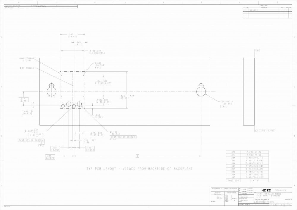 TE Connectivity 2313228-2 technical drawing sheet 2