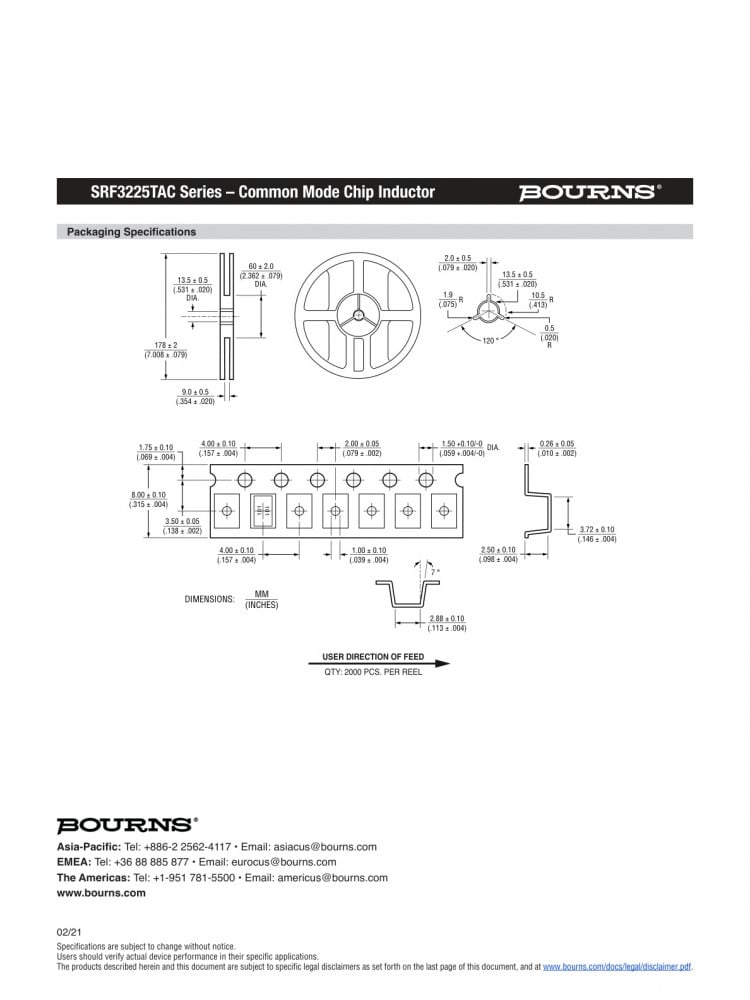 SRF3225TAC series datasheet page 3