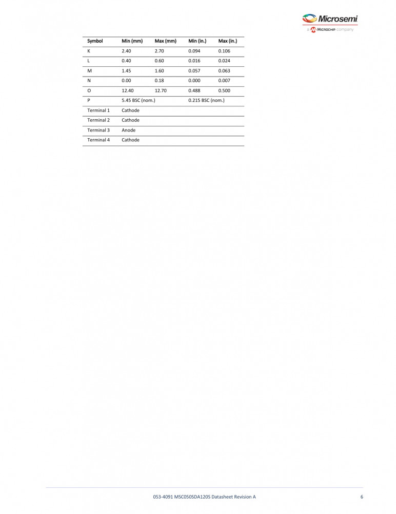 MSC050SDA120S datasheet page 6