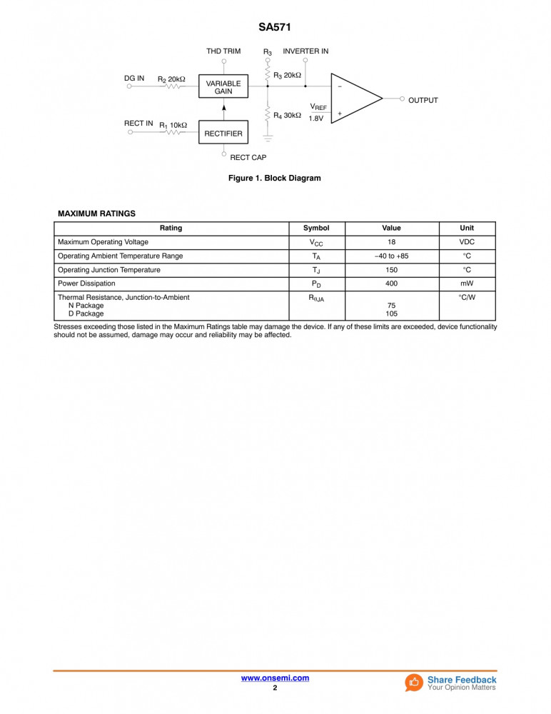 SA571 datasheet page 2