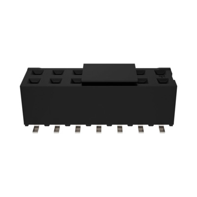 Milli-Grid Vertical Receptacle, 2.00mm Pitch, Dual Row, Surface Mount, Top/Bottom Entry, with Cap, Tube, 0.75µm Gold (Au) Plating, 14 Circuits, Lead-Free for sale