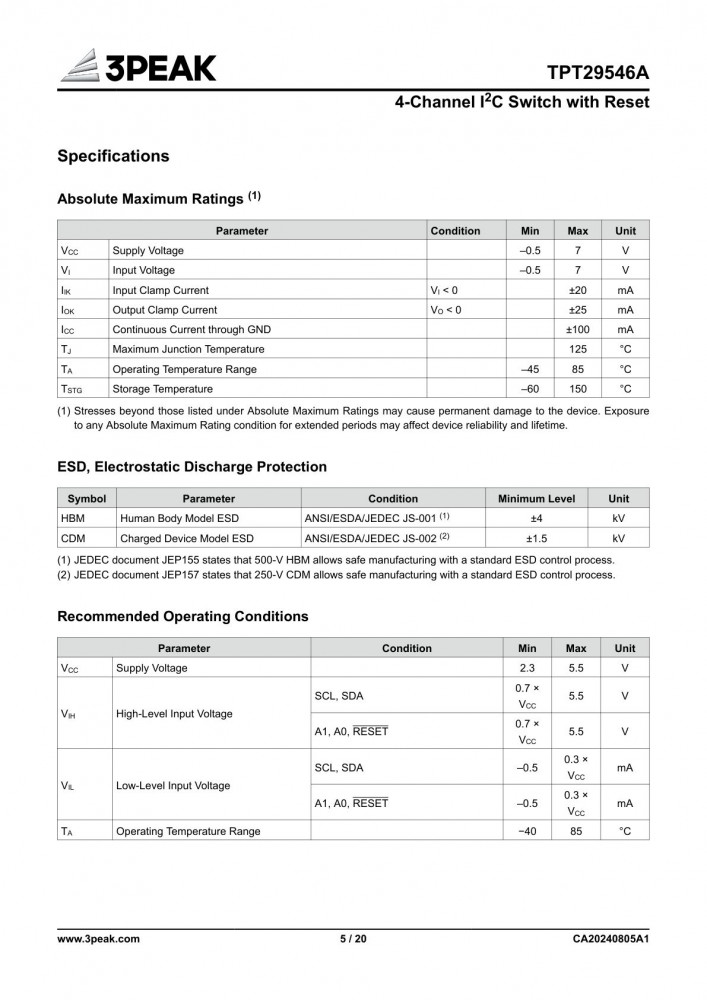 TPT29546A-TS3R datasheet page 5