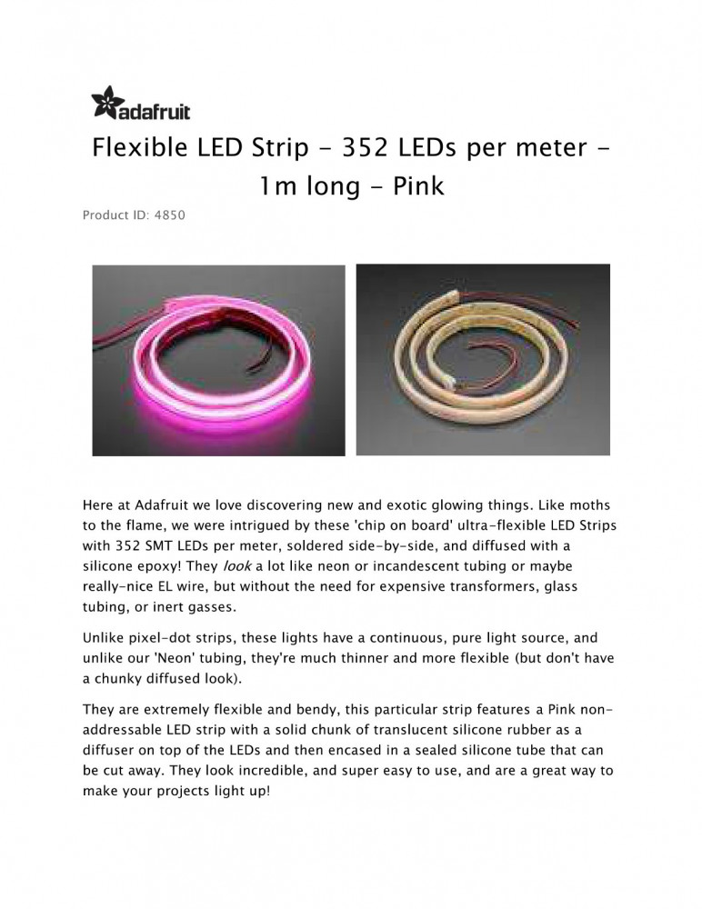 Adafruit 4850 technical document page 1