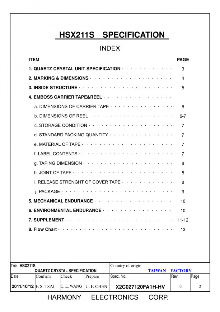 X2C027120FA1H-HV specification page 2
