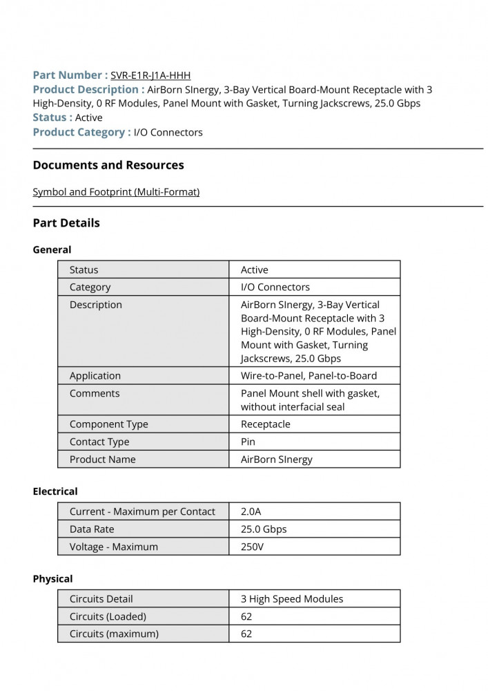 SVR-E1R-J1A-HHH technical document image, page 1