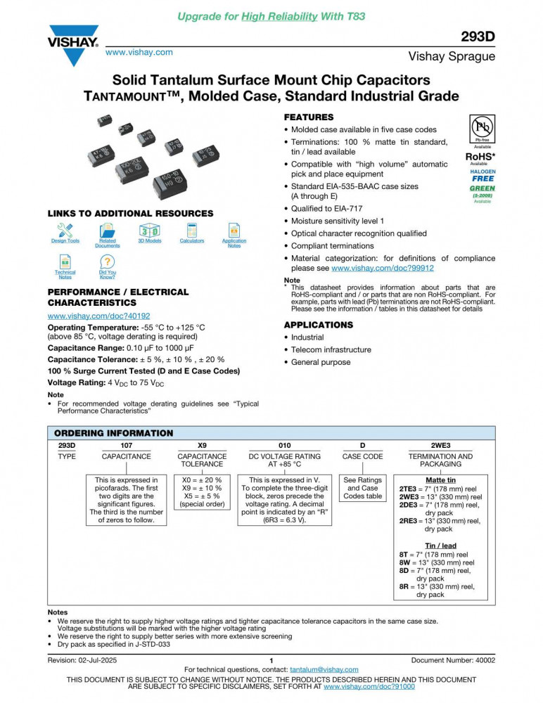 Datasheet page 1 preview