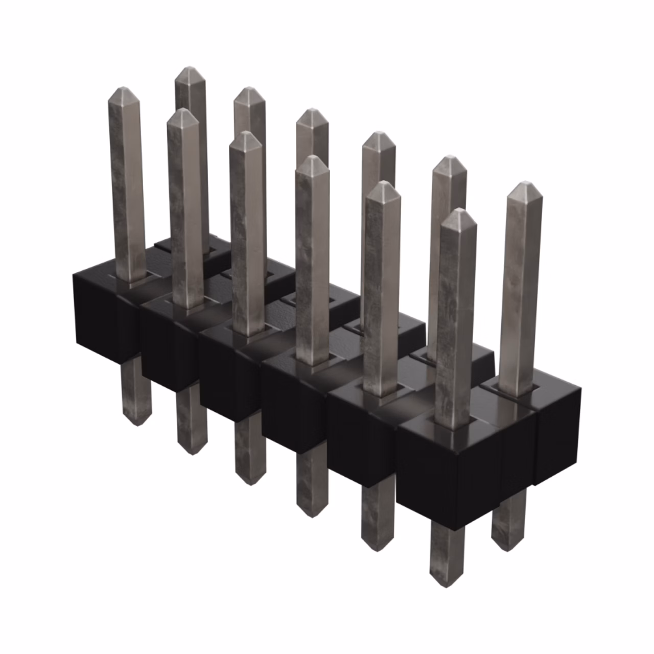 C-Grid Header, 2.54mm Pitch, Through Hole, Dual Row, Vertical, 12 Circuits, 2.54µm Tin (Sn) Plating, Tray Packaging, Lead-Free for sale