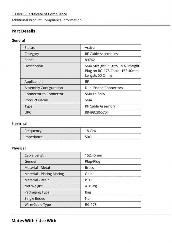 MOLEX 897620100 drawing preview, page 2