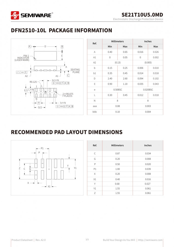 SE21T10U5.0MD datasheet page 3