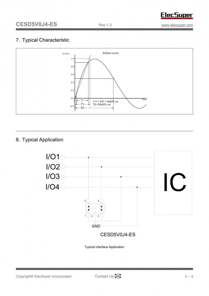 CESD5V0J4-ES datasheet page 4