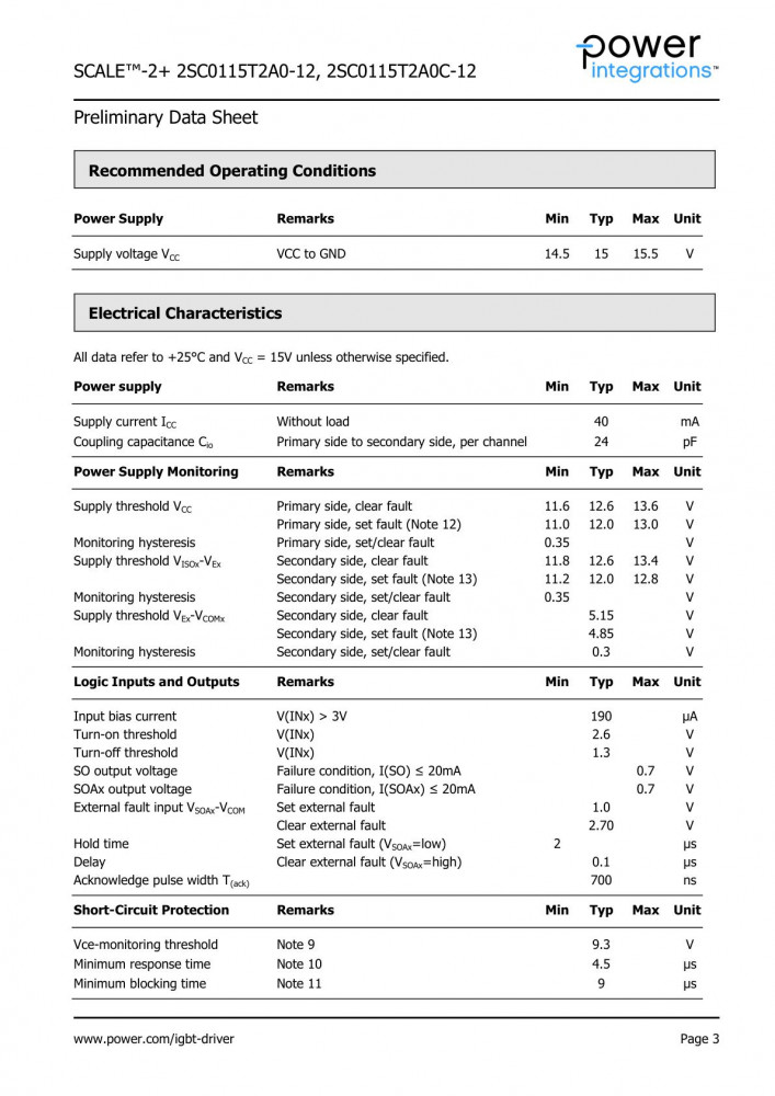 2SC0115T2A0C-12 datasheet page 3