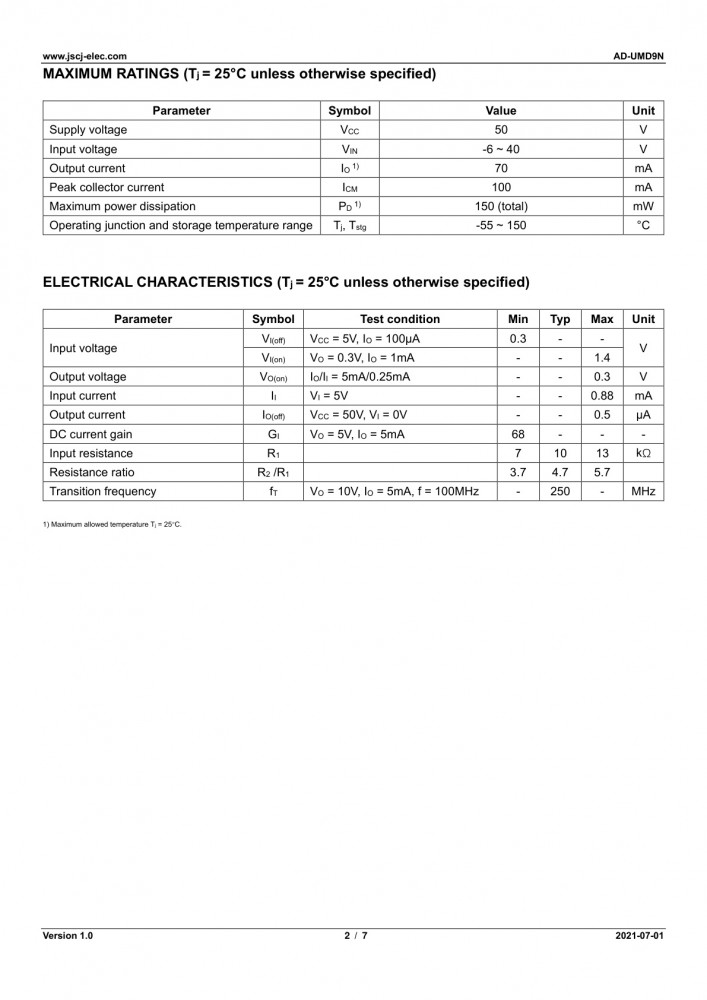 AD-UMD9N datasheet page 2