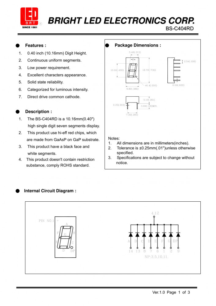BS-C404RD technical document page 1
