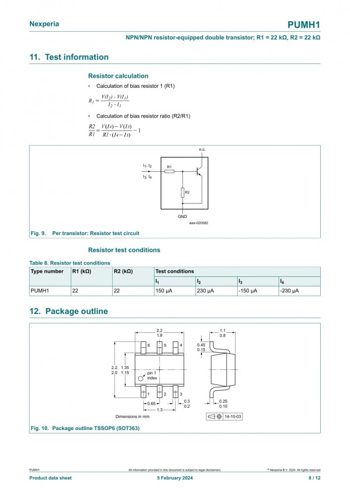 PUMH1 datasheet page 8