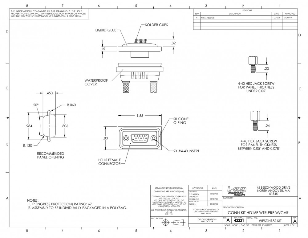 L-com WPSDH15S-KIT product document page