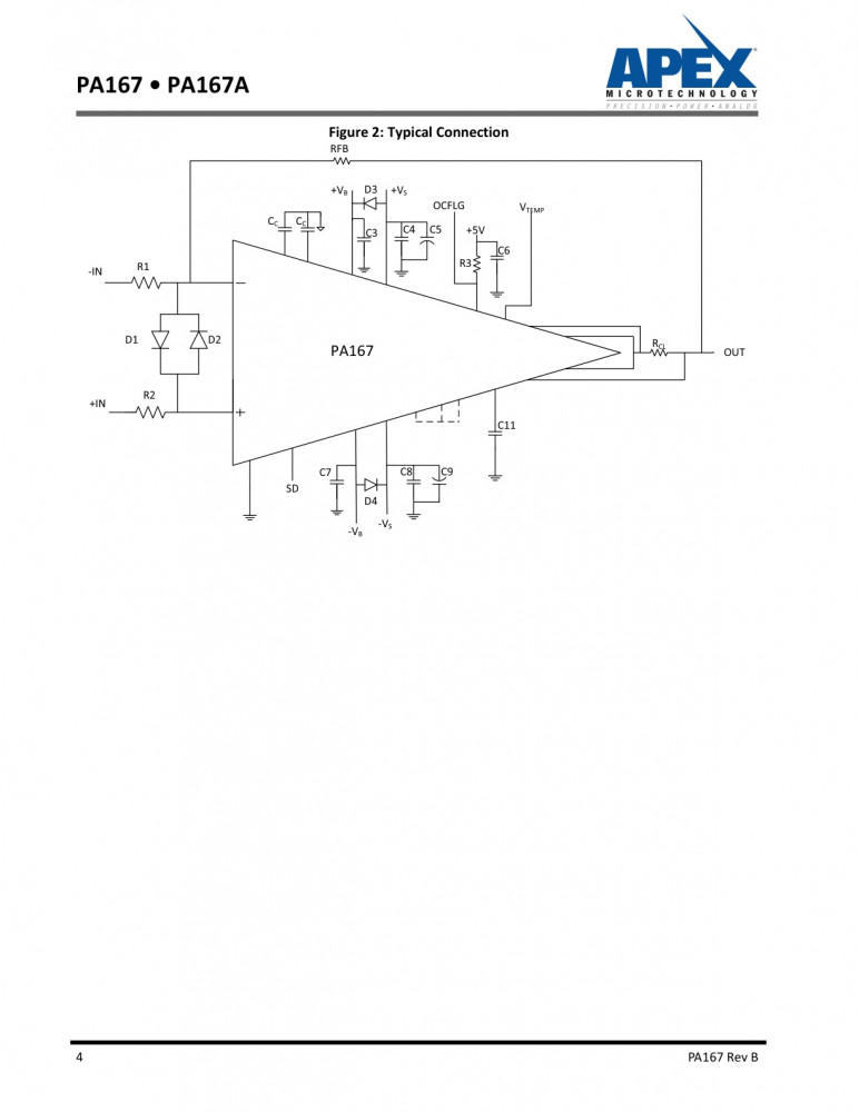 PA167 and PA167A datasheet page 4