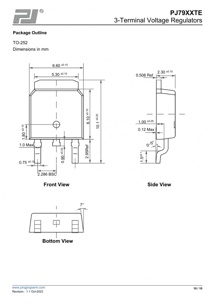 PJ7912TE datasheet page 10