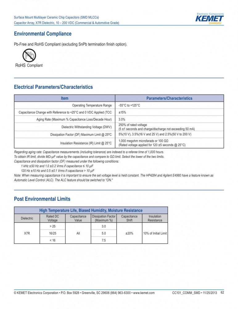 KEMET technical document page 3