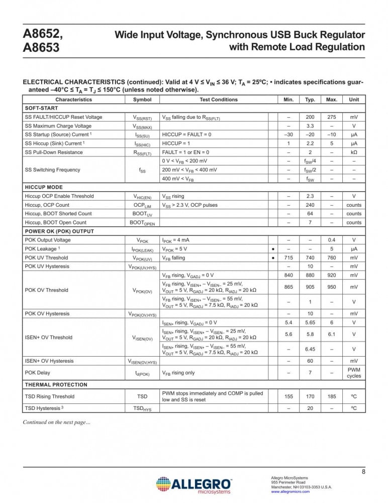 A8652 A8653 datasheet page 8
