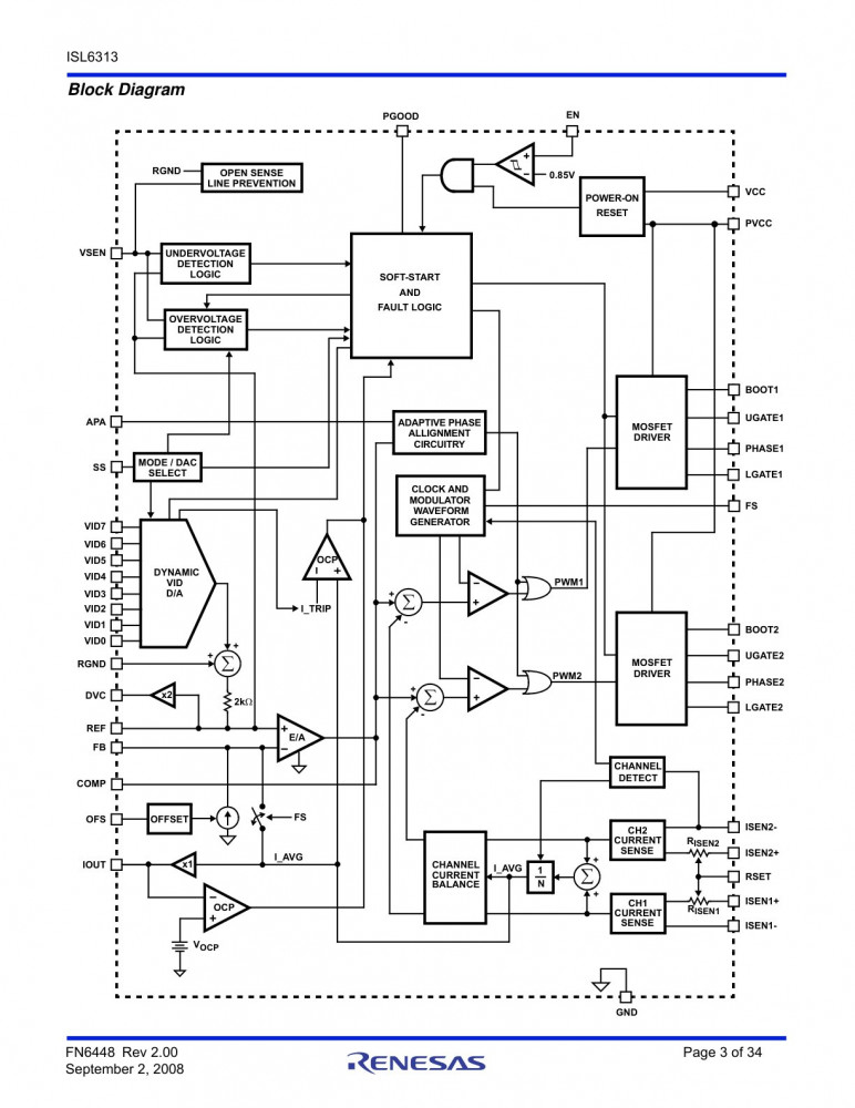 ISL6313IRZ datasheet page 3