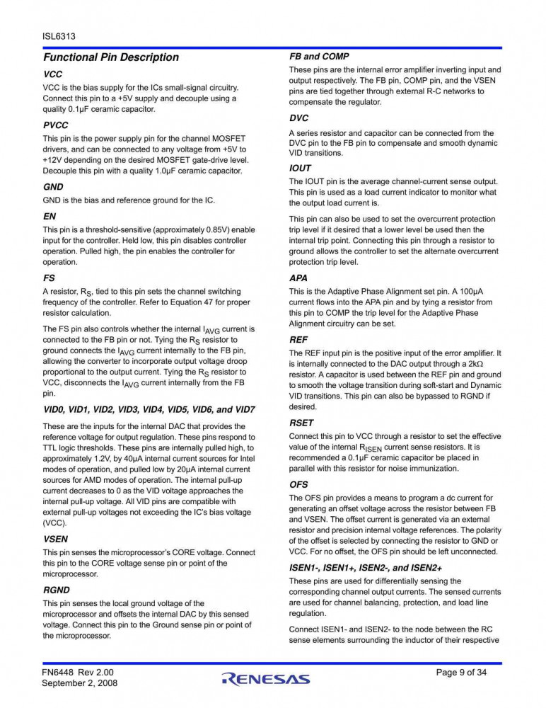 ISL6313IRZ datasheet page 9