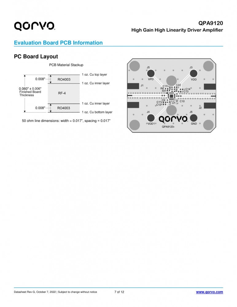 QPA9120 technical document page 7