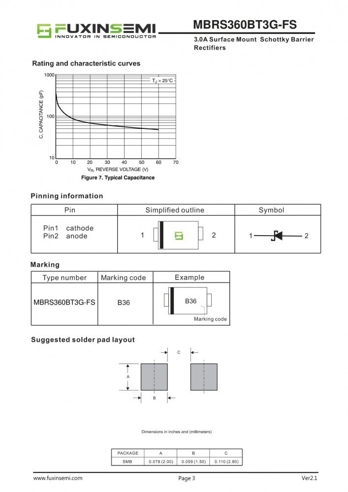 MBRS360BT3G-FS datasheet page 3