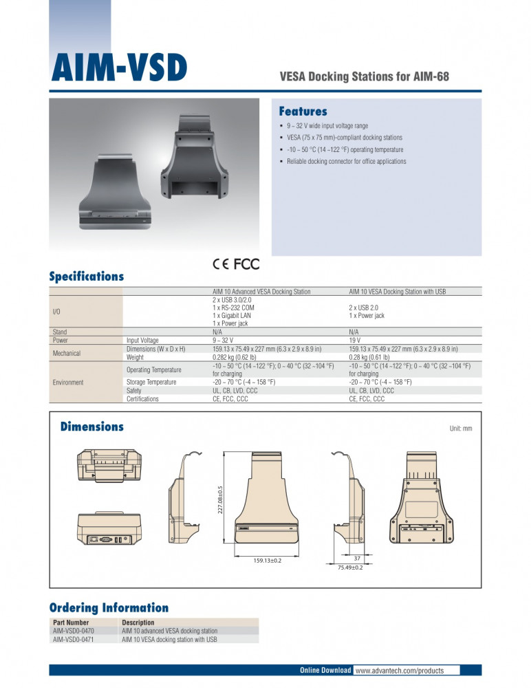 ADVANTECH AIM-68 product document, page 4