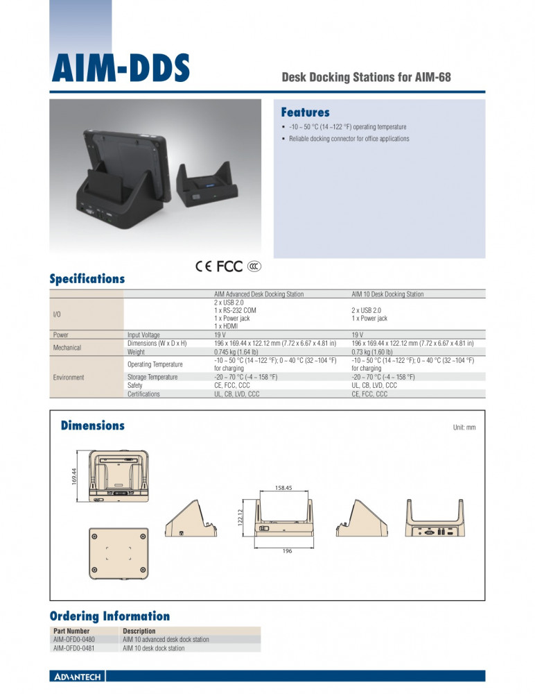 ADVANTECH AIM-68 product document, page 5