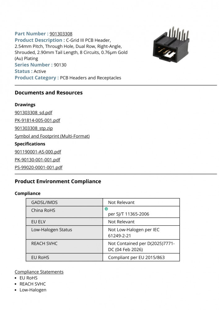 901303308 technical document page 1