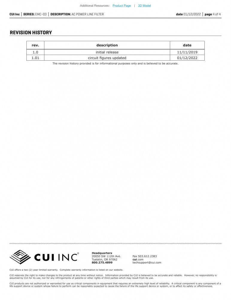 EMC-03 datasheet page 4