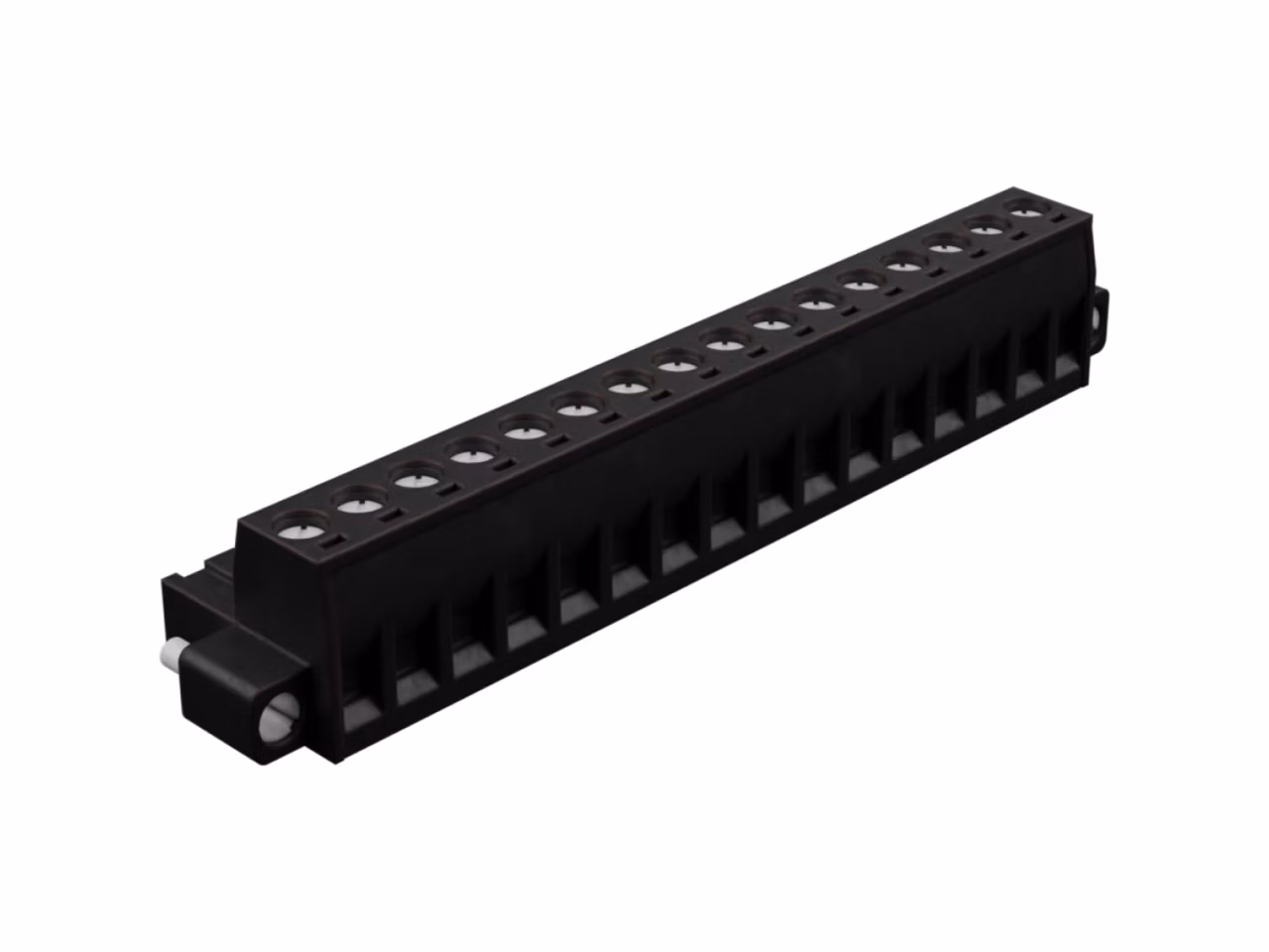 5.00mm Pitch Eurostyle Horizontal Plug, with Retention Screws, Gold (Au) Plated, Black, 16 Circuits for sale