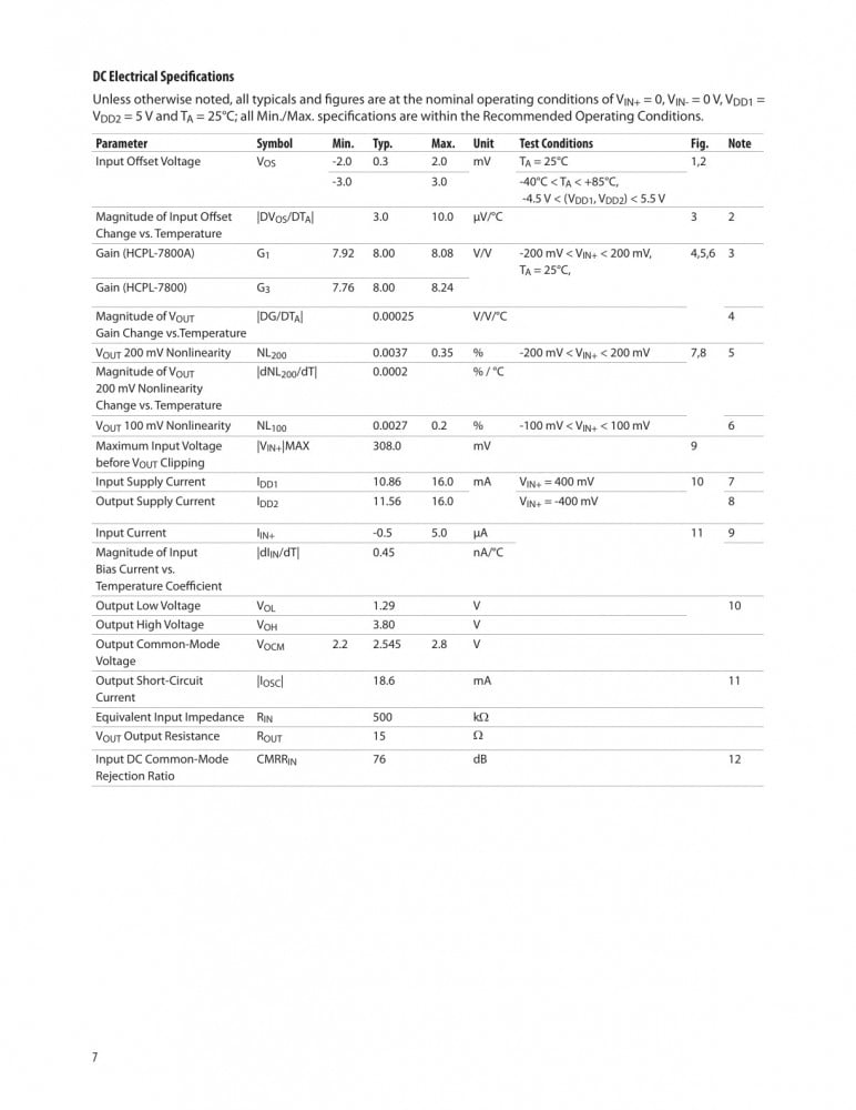 HCPL-7800-500E datasheet page 7