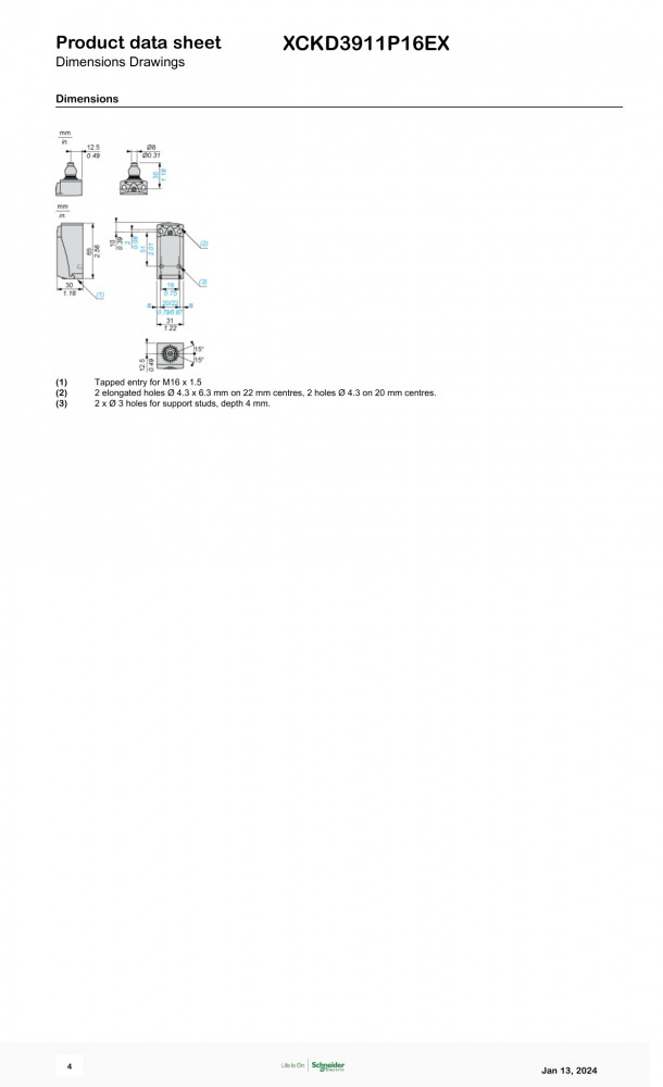 XCKD3911P16EX technical document page 4