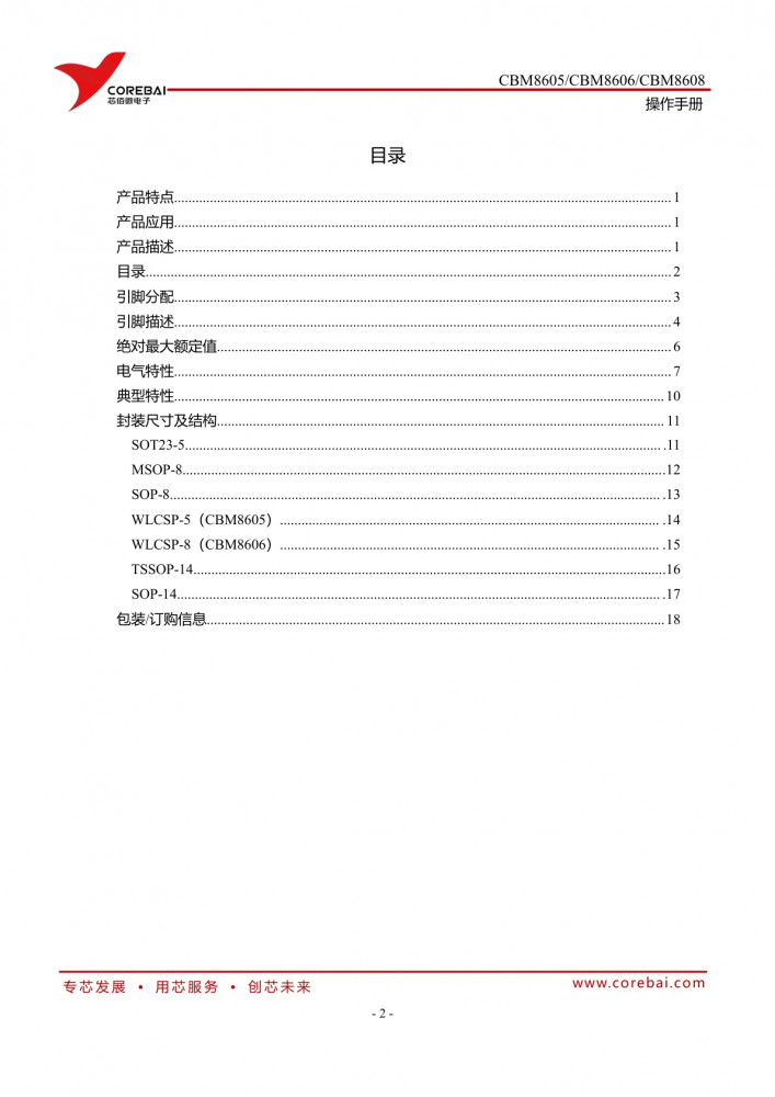 CBM8606 datasheet page 2