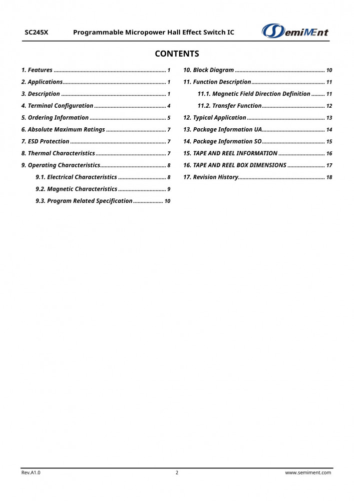 SC2455 datasheet page 2