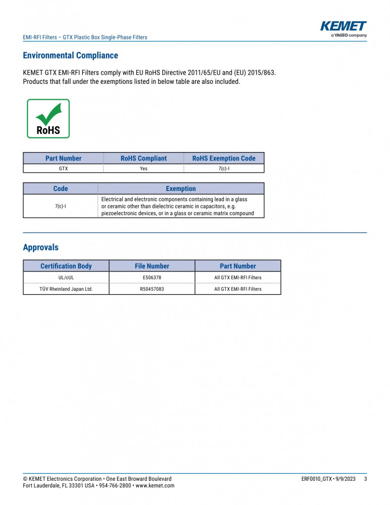 GTX datasheet page 3